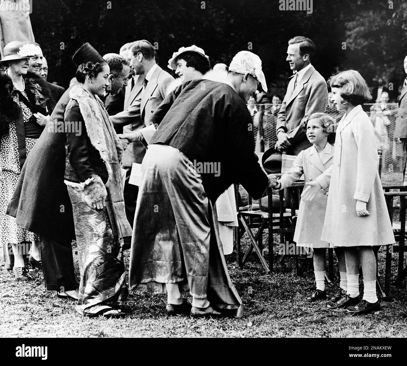 Britain's King George VI planted the first of 60 Oak trees, each ...