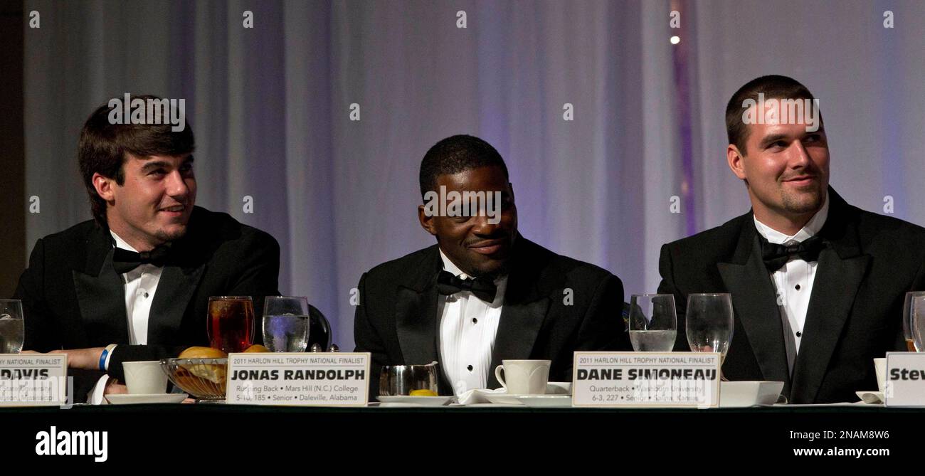 Harlon Hill Trophy finalists attend the awards dinner in Florence, Ala ...