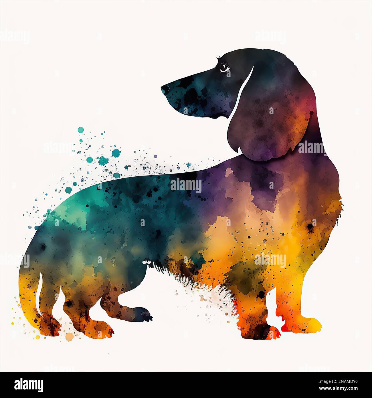 Aquarellmalerei des hundes -Fotos und -Bildmaterial in hoher Auflösung ...