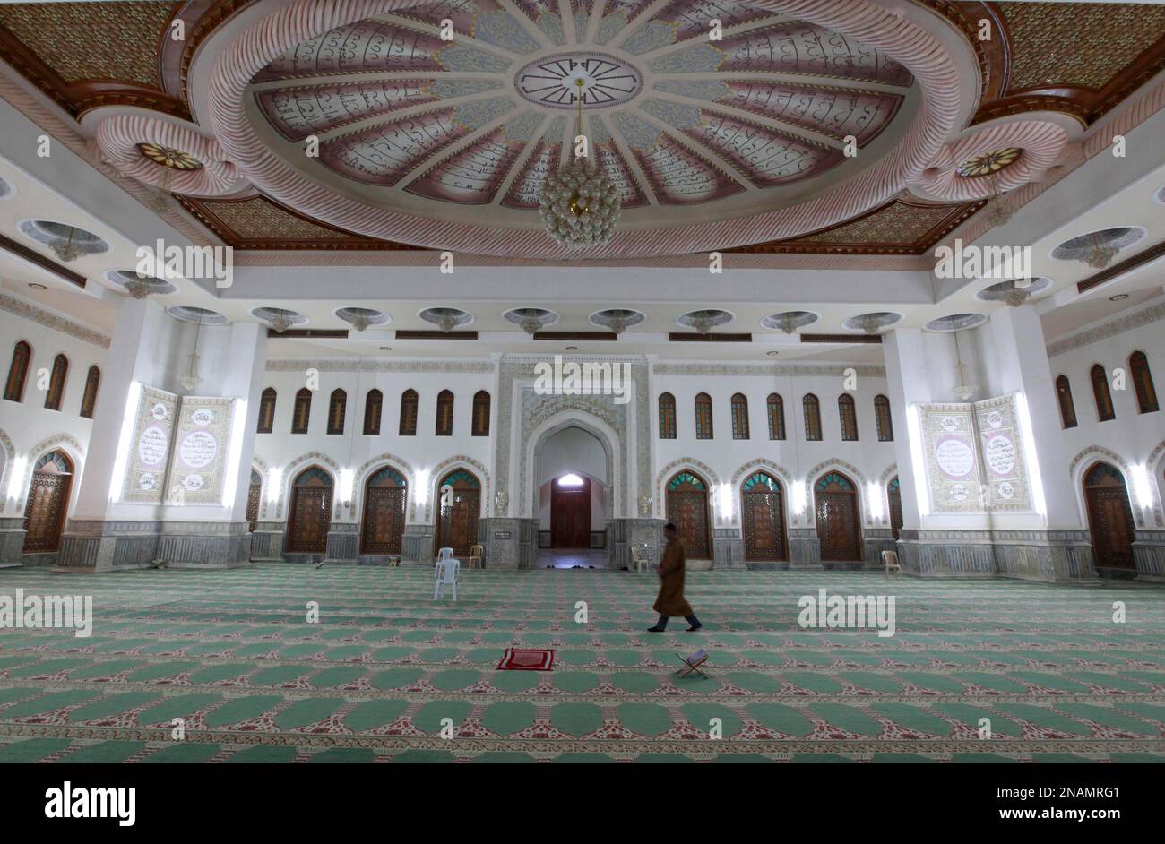 In this Dec. 8, 2011 photo, a man walks inside the Great Mosque of ...