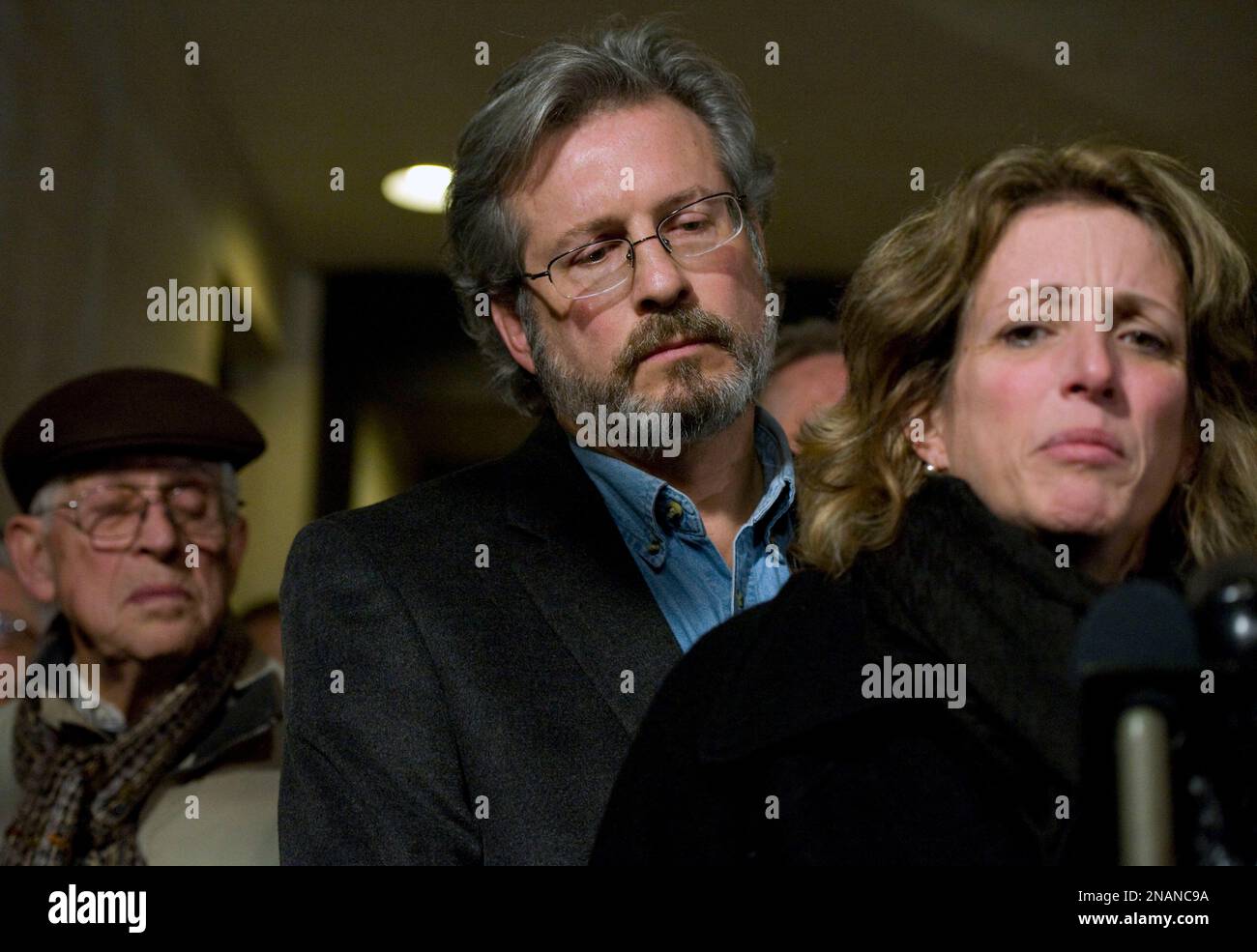 Dr. William Petit Jr., center, his sister Johanna Chapman, right, and ...