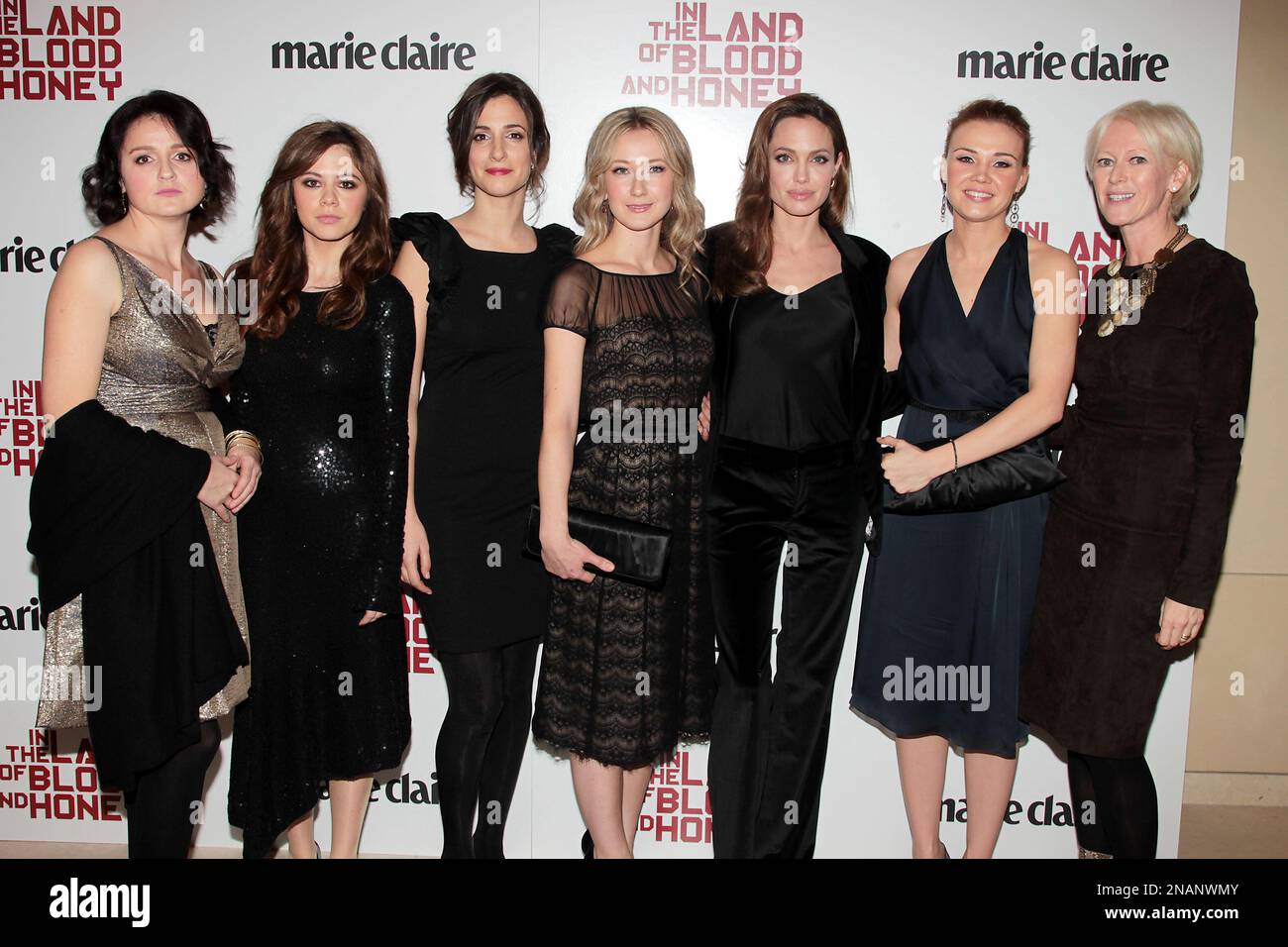 Vanesa Glodjo, from left, Jelena Jovanova, Zana Marjanovic, Dzana Pinjo ...