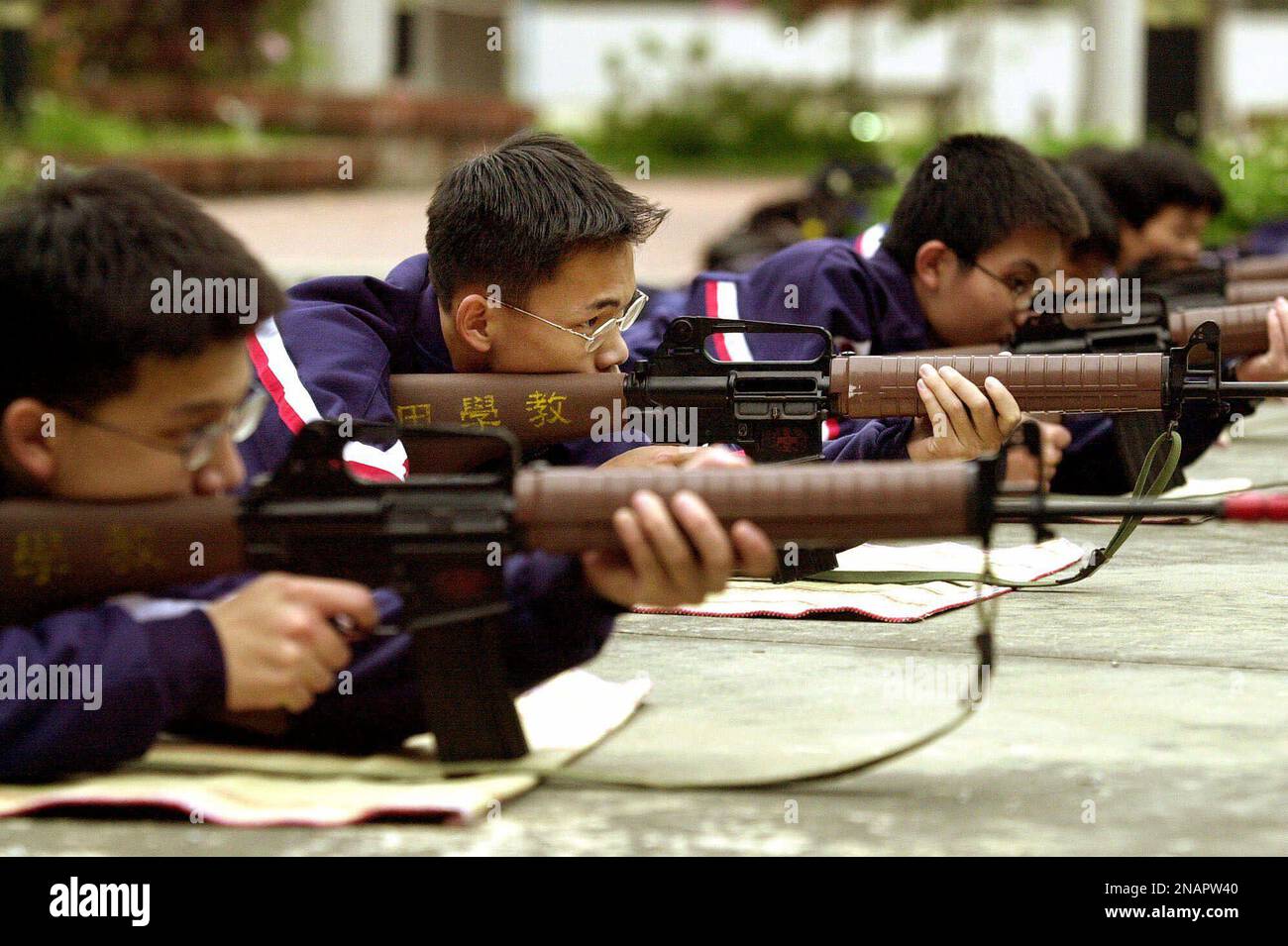 FILE - In this file image taken on April 8, 2000, Taiwanese high school ...