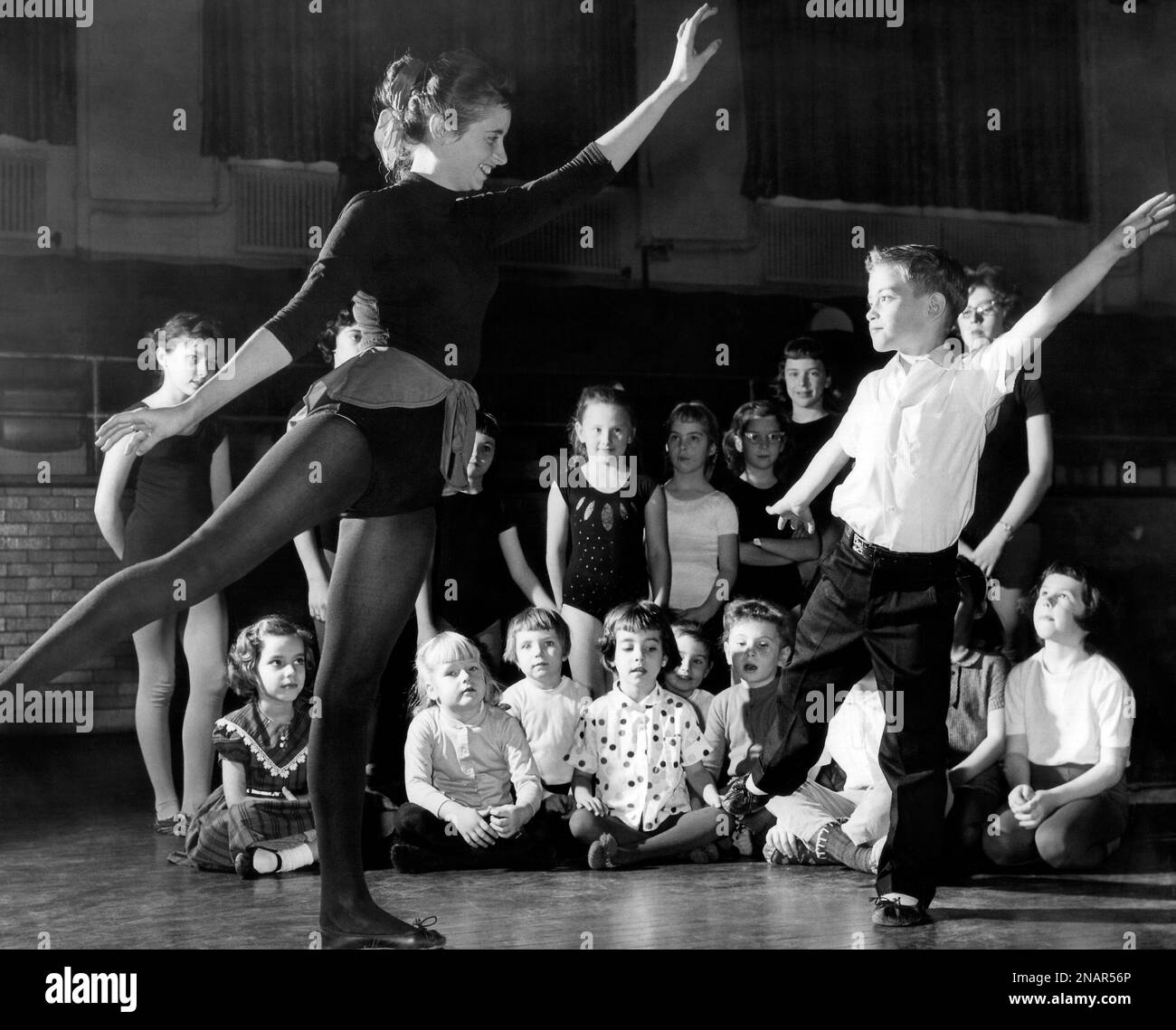The only boy in a ballet and tap dance class, Randy Lee, 8, follows the ...