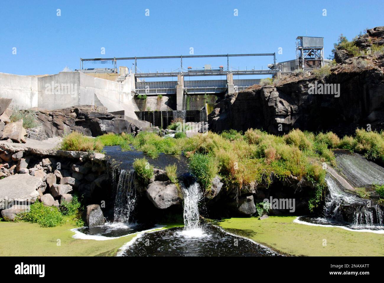 This Aug. 21, 2009, file photo shows the J.C. Boyle Dam on the Klamath ...