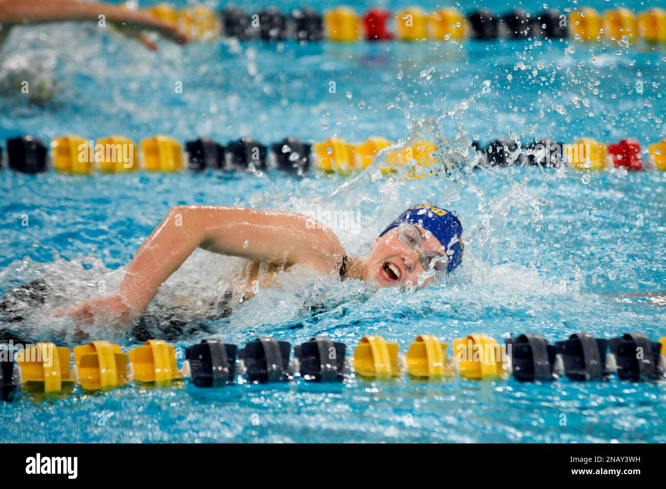Kodiak High School's Ila Hughes wins the girls 100-yard freestyle race ...