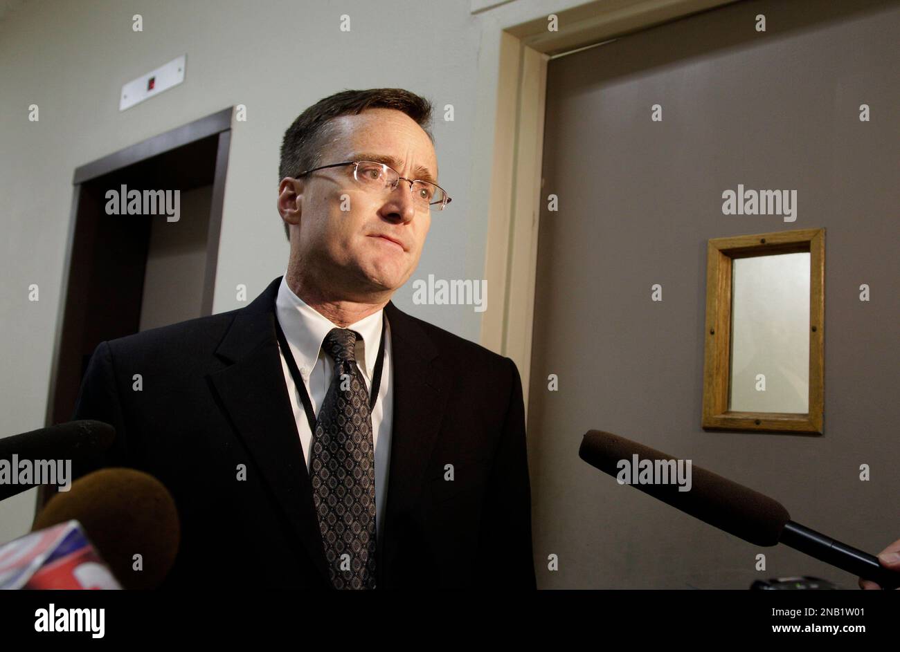 Snohomish County Deputy Prosecutor Craig Matheson talks to reporters ...
