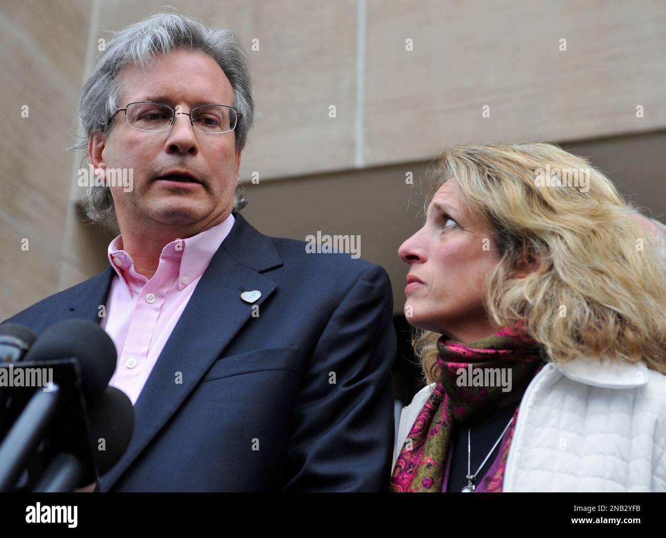 Dr. William Petit Jr., left, stands with his sister Johanna Chapman ...