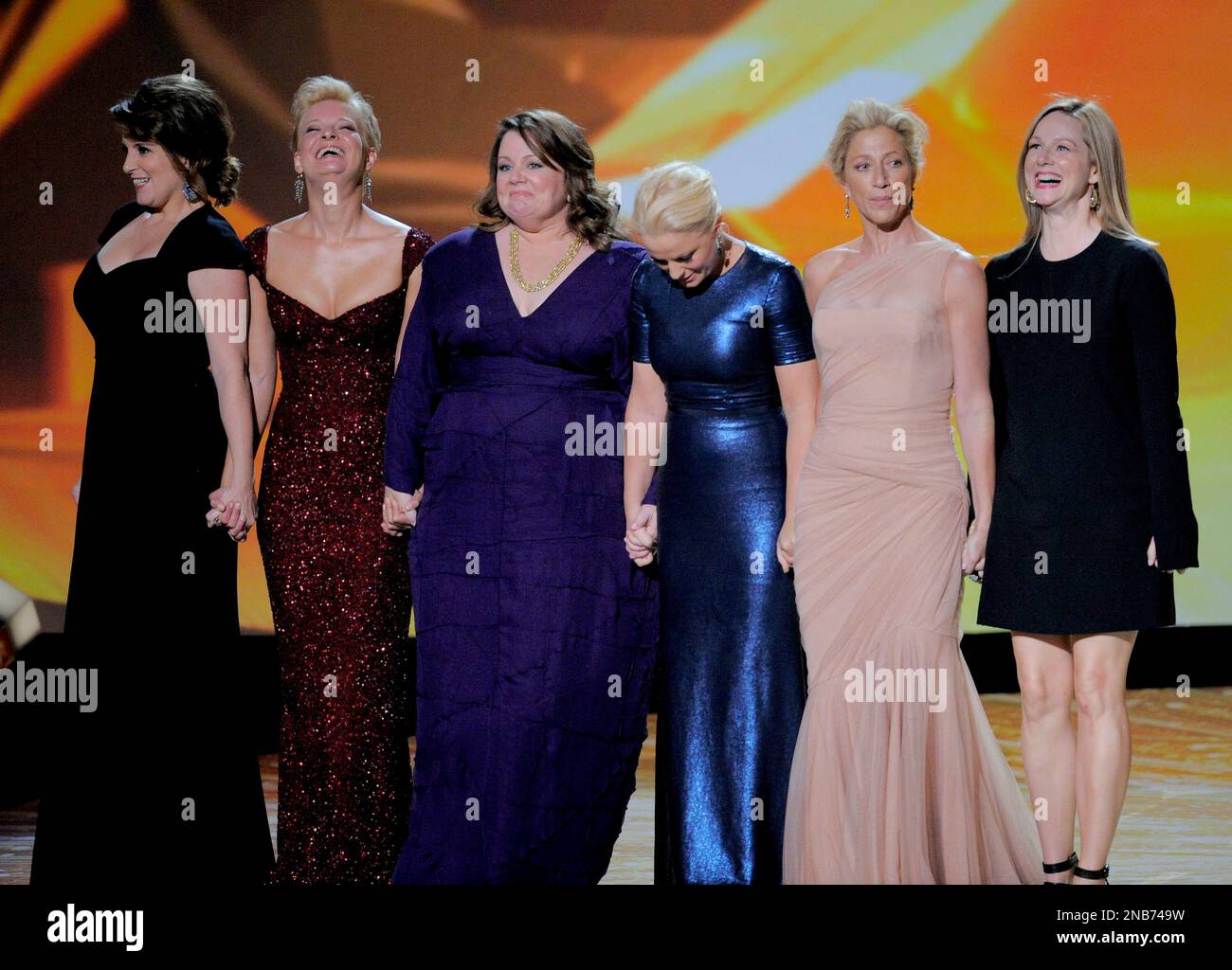 From left, Tina Fey, Martha Plimpton, Melissa McCarthy, Amy Poehler ...