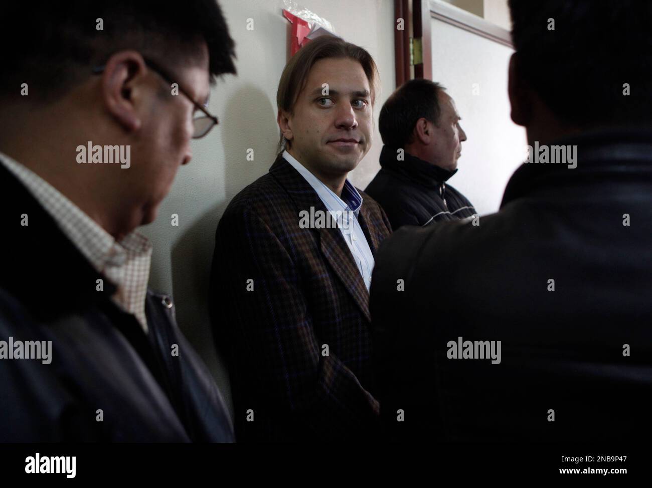 Hungarian citizen Elod Toaso, center, and Bolivian-Croatian citizen ...