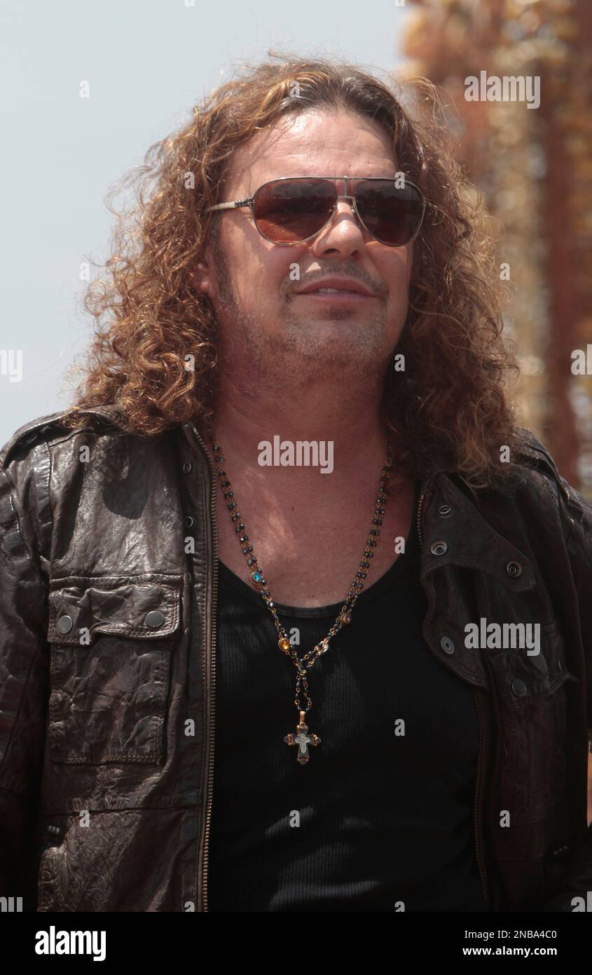 Mana's lead singer Fher Olvera at the the filming of the Mexican rock ...