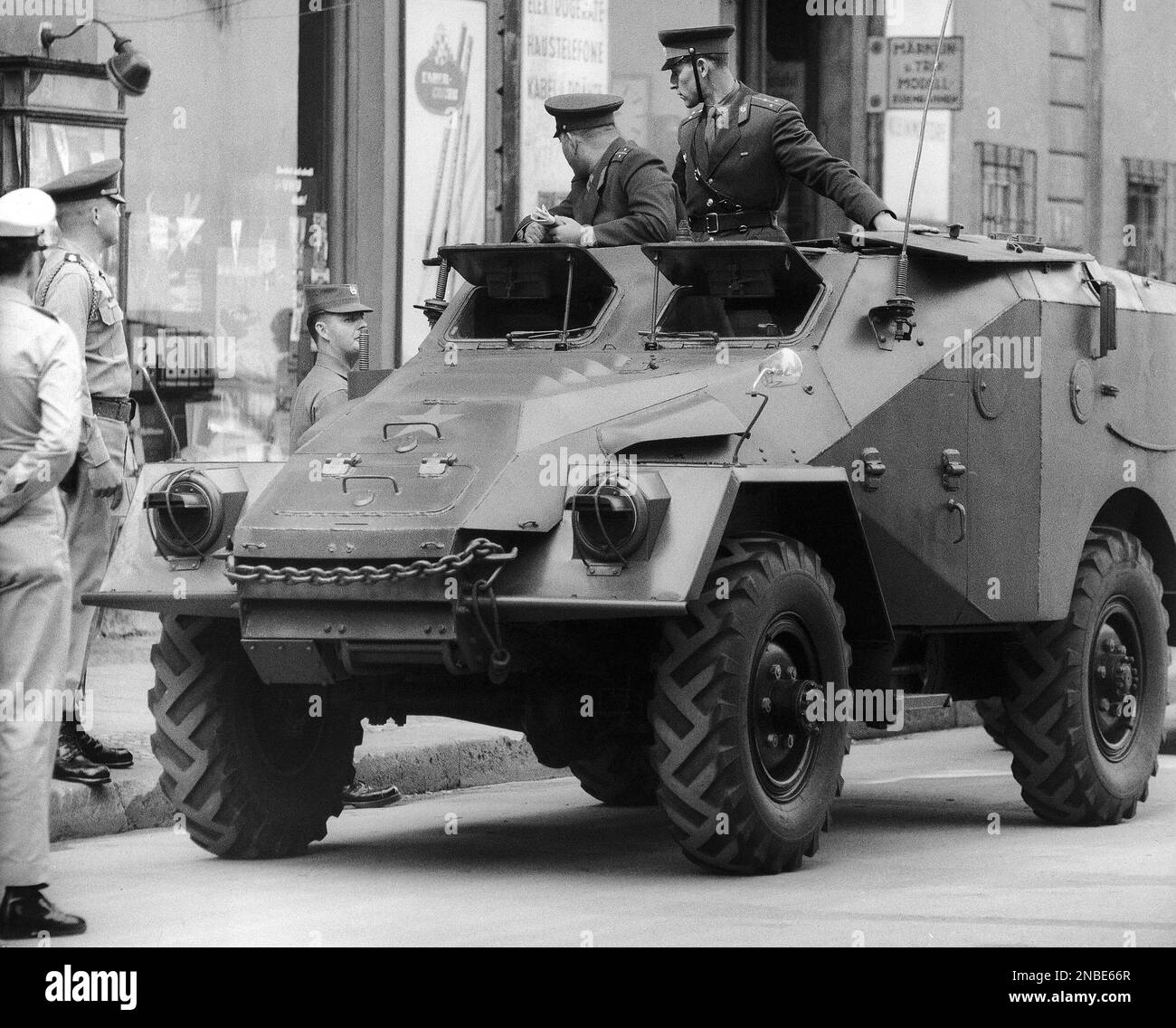 This is the first of three Soviet armored personnel carriers which were ...