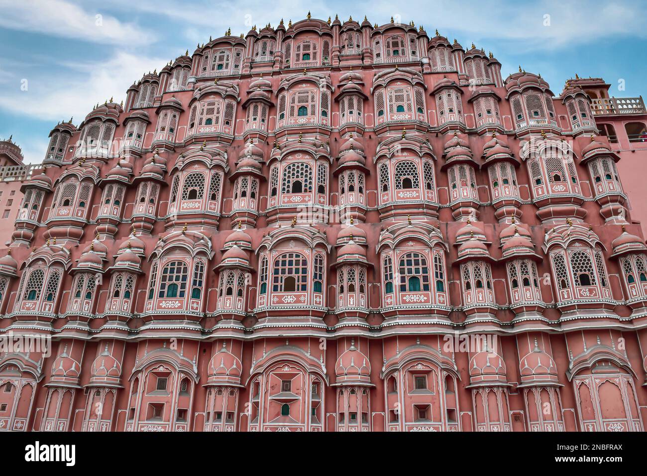 Der Hawa Mahal von Jaipur. Dieser Palast ist bekannt als Palast der ...