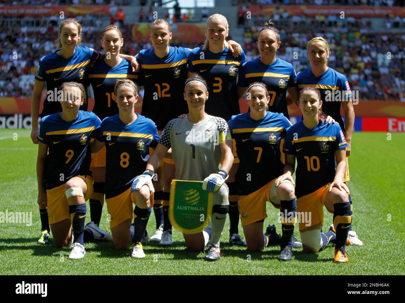 Australia's Ellyse Perry, Collette McCallum, Emily Van Egmond, Kim ...
