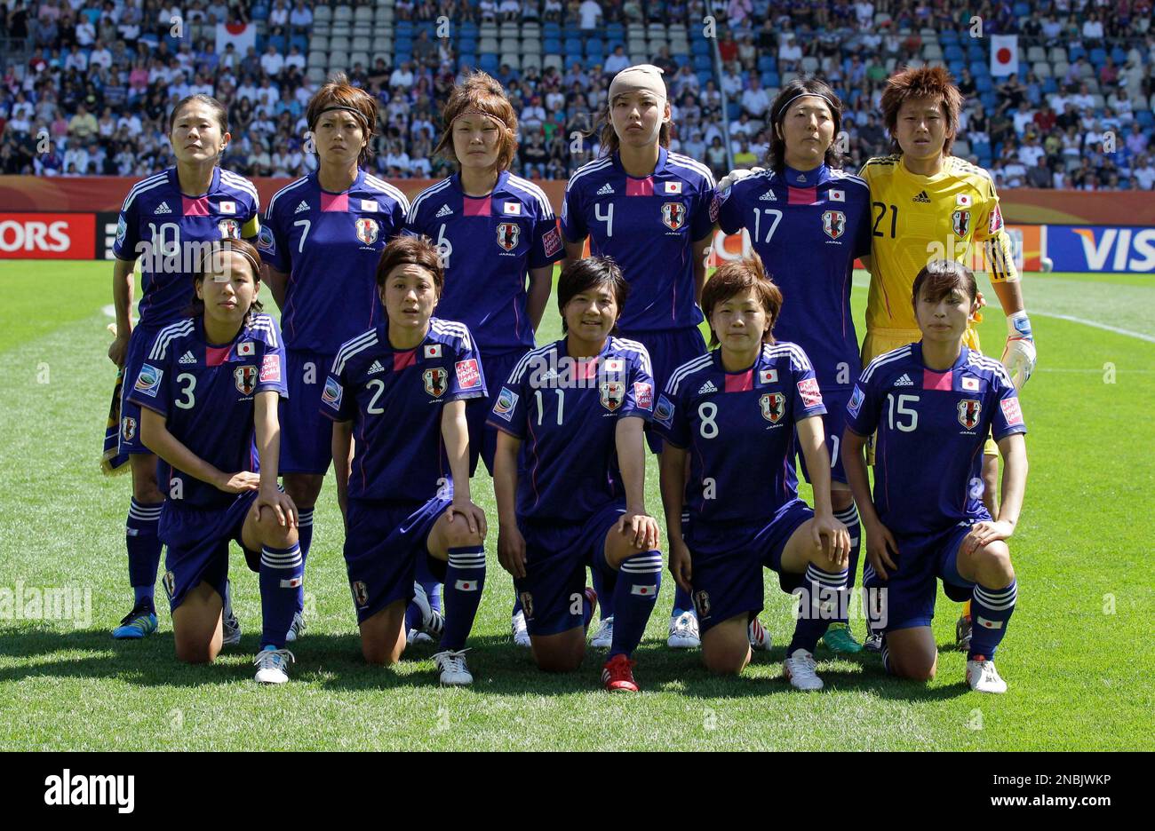 Japan's Homare Sawa, Kozue Ando, Kyoko Yano, Saki Kumagai, Yuki ...