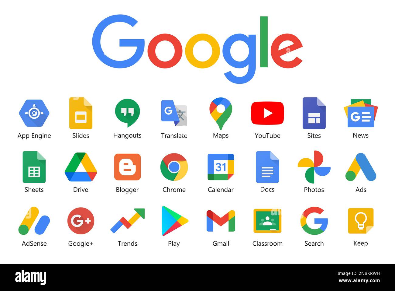 Google nachrichten logo Stock-Vektorgrafiken kaufen - Alamy