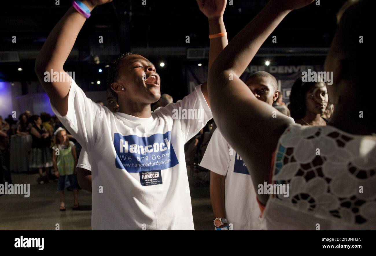 Mayoral candidate Michael Hancock's son Jordan Hancock, 15, left ...