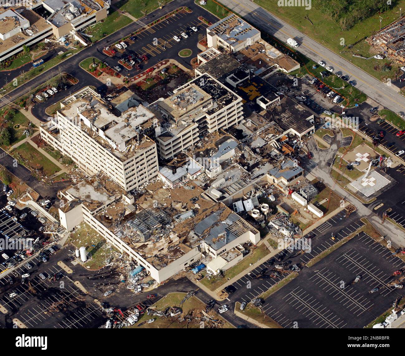 The damaged St. John's Regional Medical Center is seen in Joplin, Mo ...