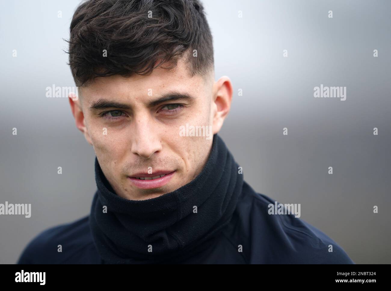 Chelsea's Kai Havertz während eines Trainings im Cobham Training Centre ...