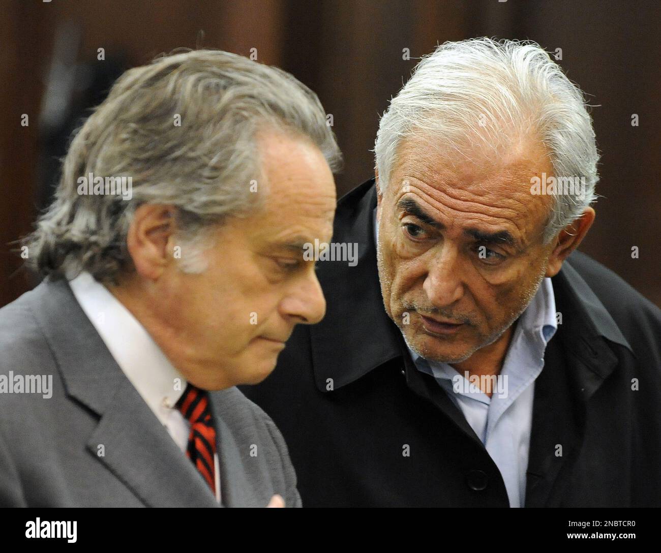 Dominique Strauss-Kahn, right, head of the International Monetary Fund ...
