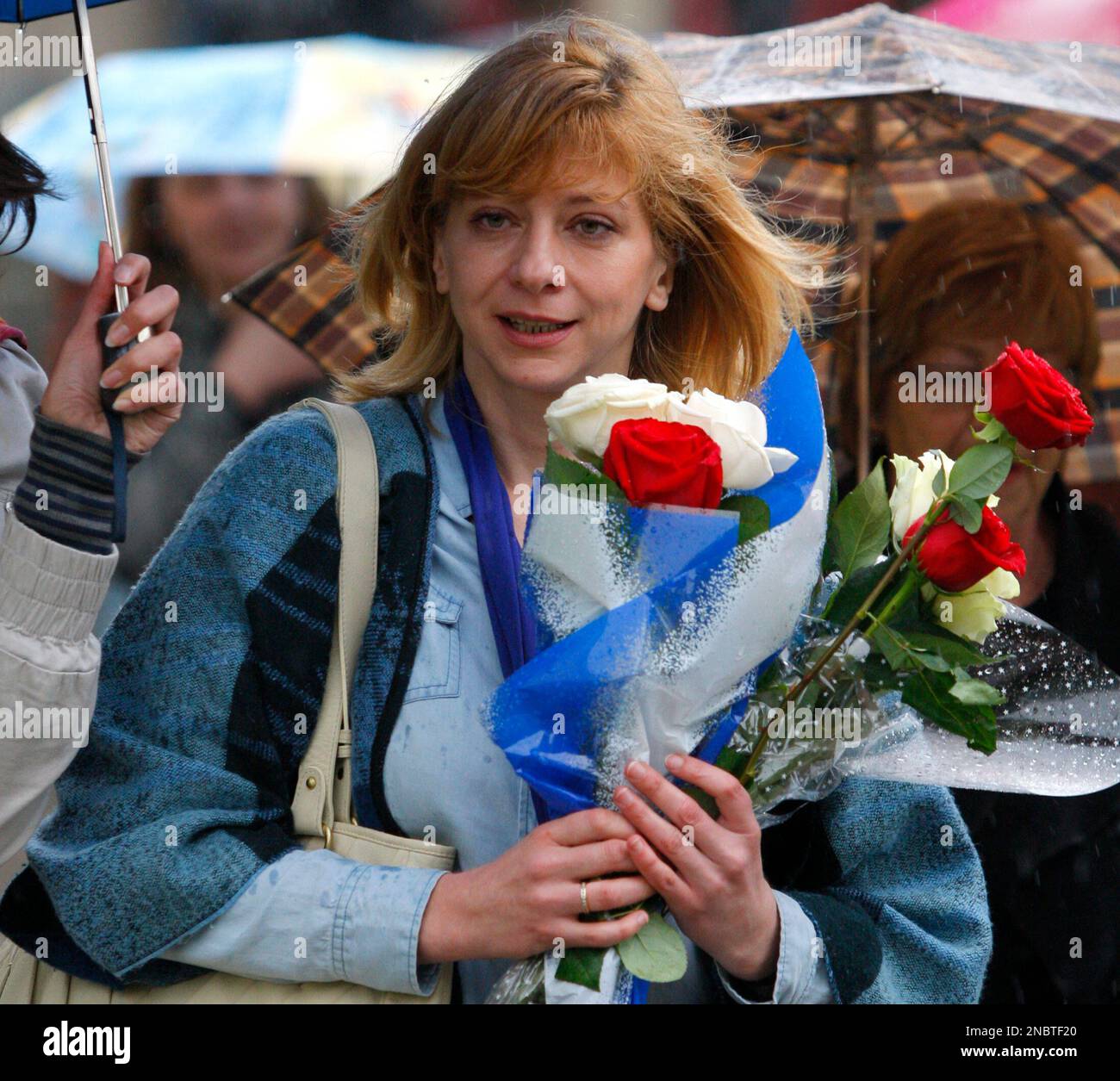 Irina Khalip, a journalist and a wife of a former opposition ...