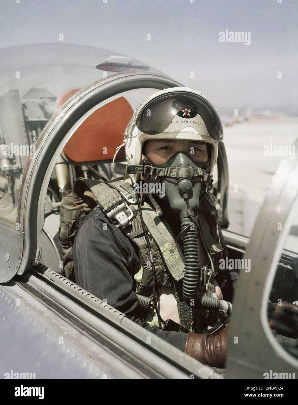 Close up of Japanese Air Force pilot Maj. Teruhiko Kobayashi in the ...
