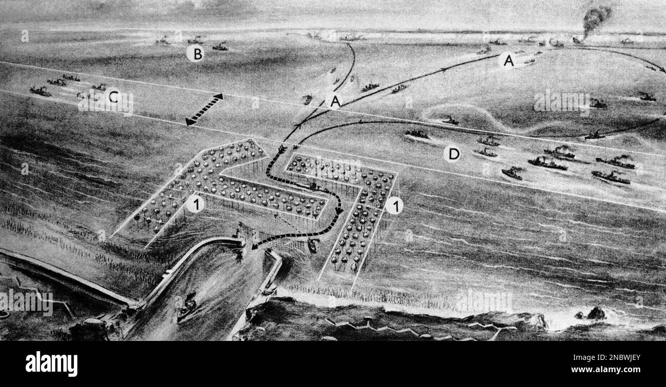 This drawing appeared in a June issue of the German propaganda magazine ...