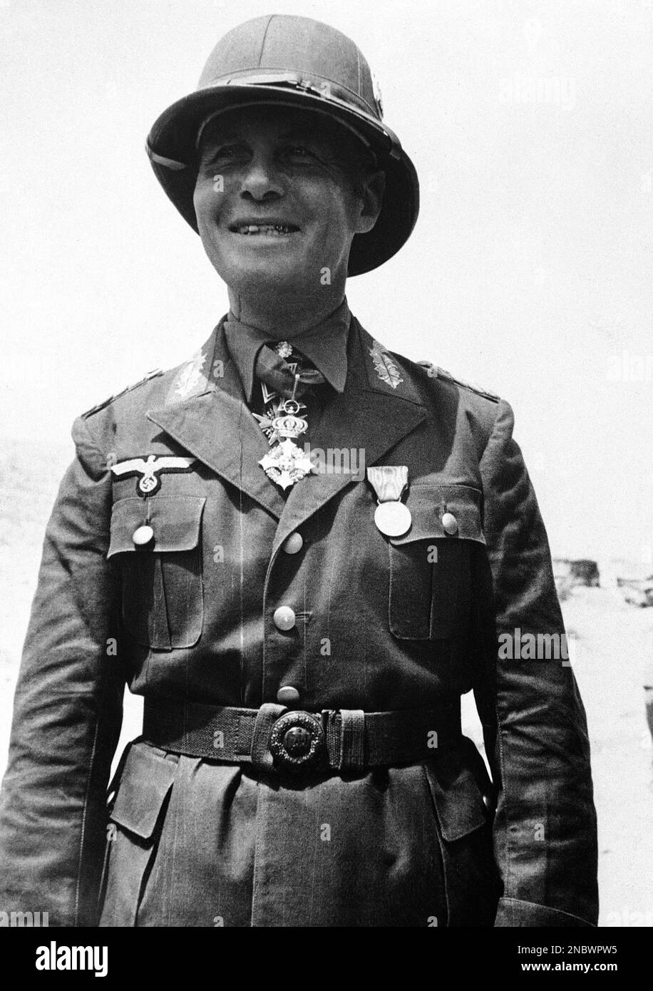General Erwin Rommel, the Nazi commander-in-chief in the great battle ...