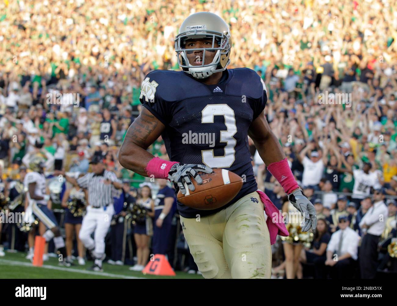 FILE - This Oct. 9, 2010, file photo shows Notre Dame wide receiver ...