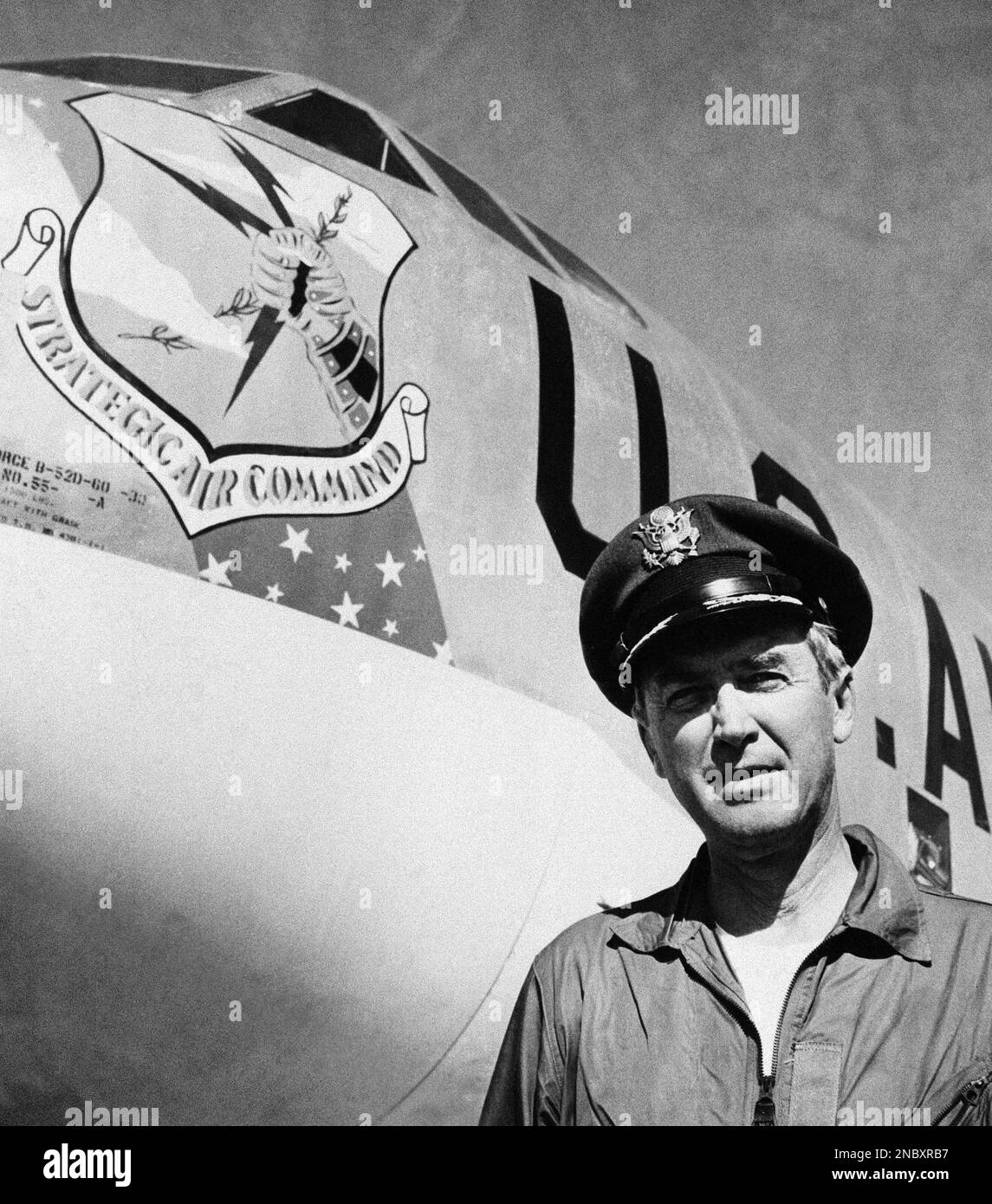 Film star Jimmy Stewart landed his giant B52 at Castle AFB in Merced ...