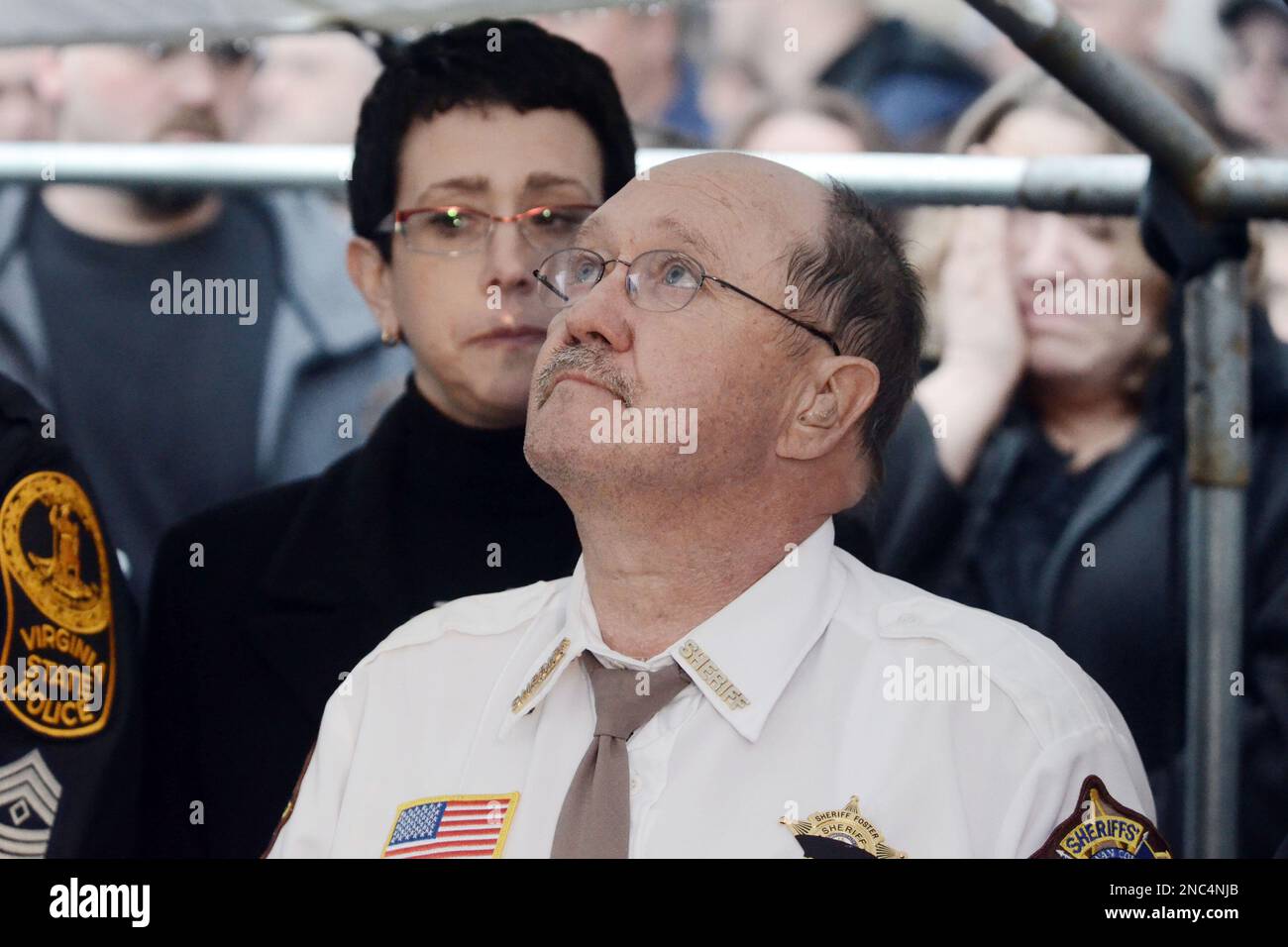 Buchanan Sheriff Ray Foster attends a candlelight vigil Monday, March ...