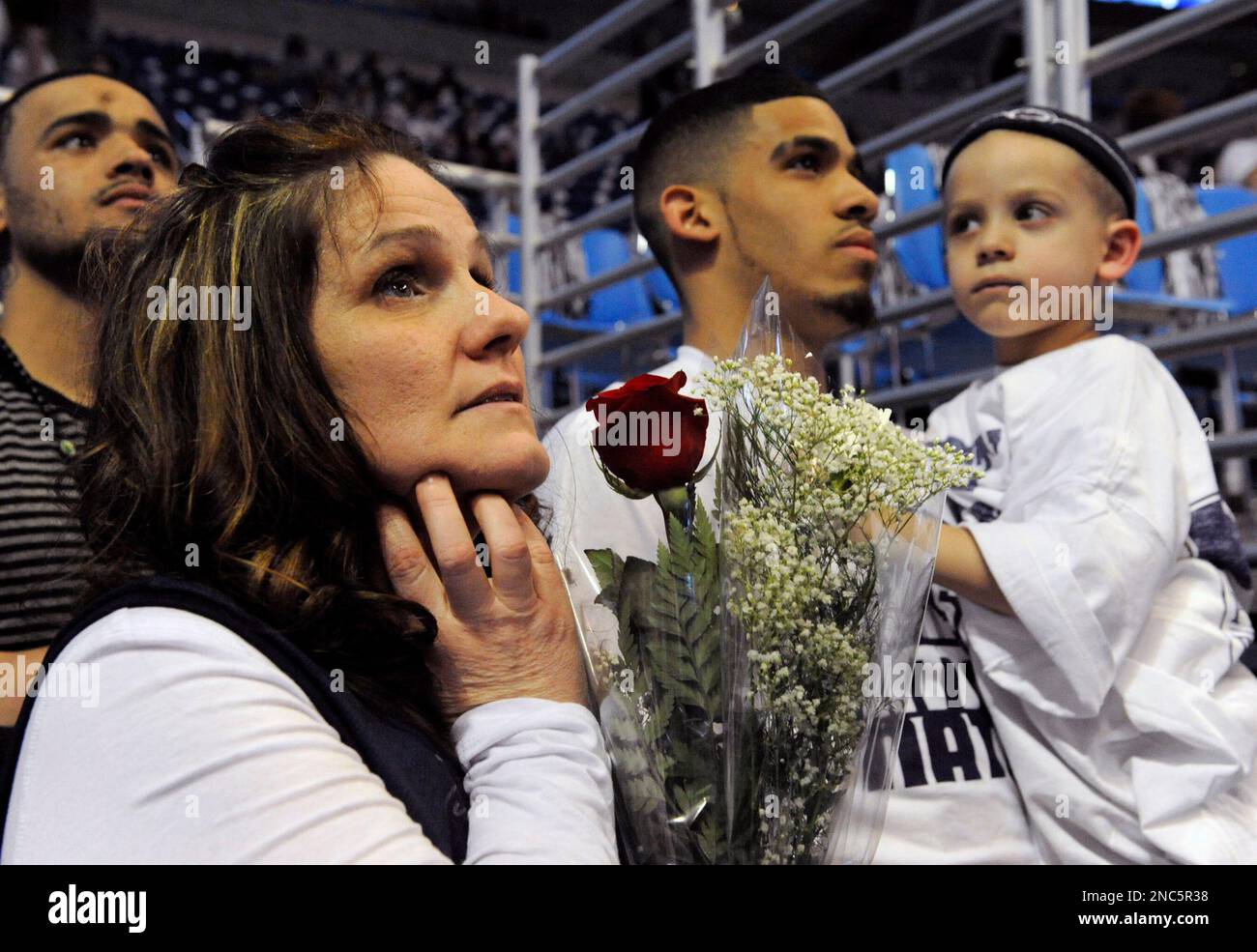 In this photo taken, March 1, 2011, Denise Murphy, left, mother of Penn ...
