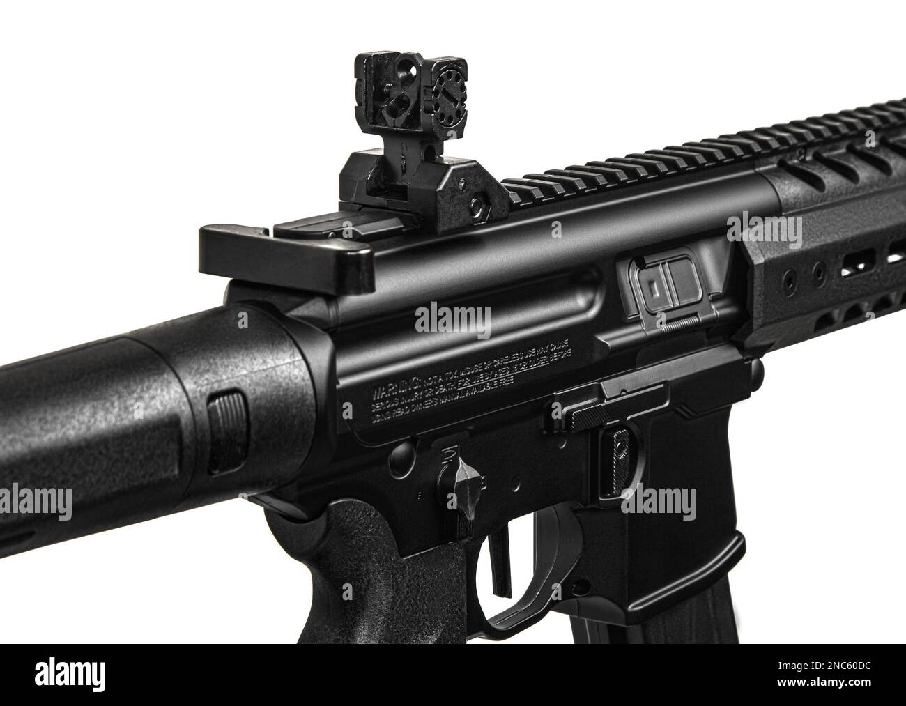 Modernes Luftgewehr. Pneumatische Nachbildung des M4-Carbins. Eine ...