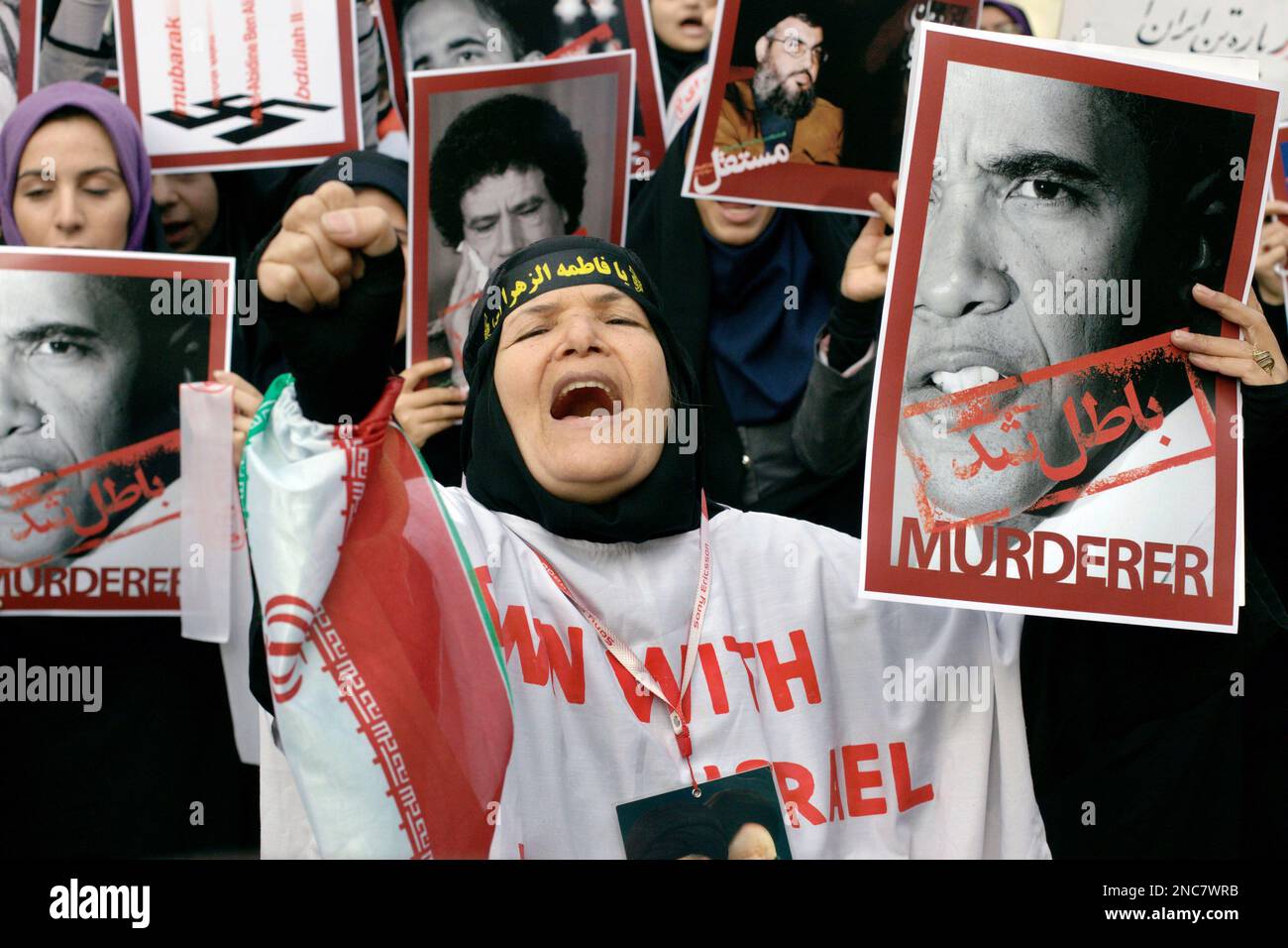 Wearing a white shroud, indicating her readiness for martyrdom, a pro ...