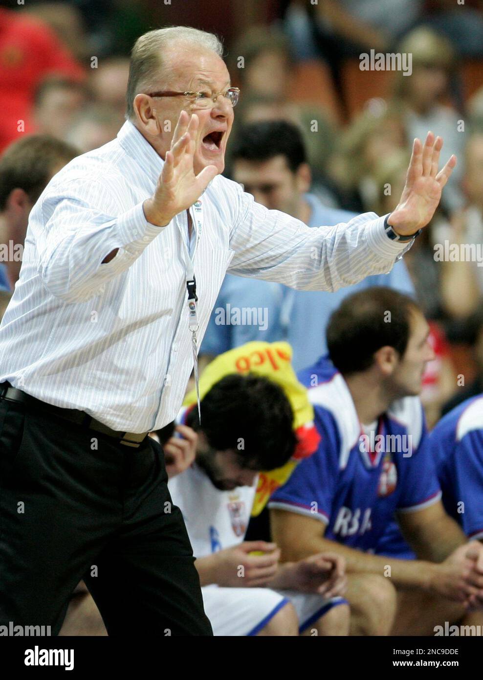 FILE - This is Sept. 19, 2009 file photo of Serbia's coach Dusan ...
