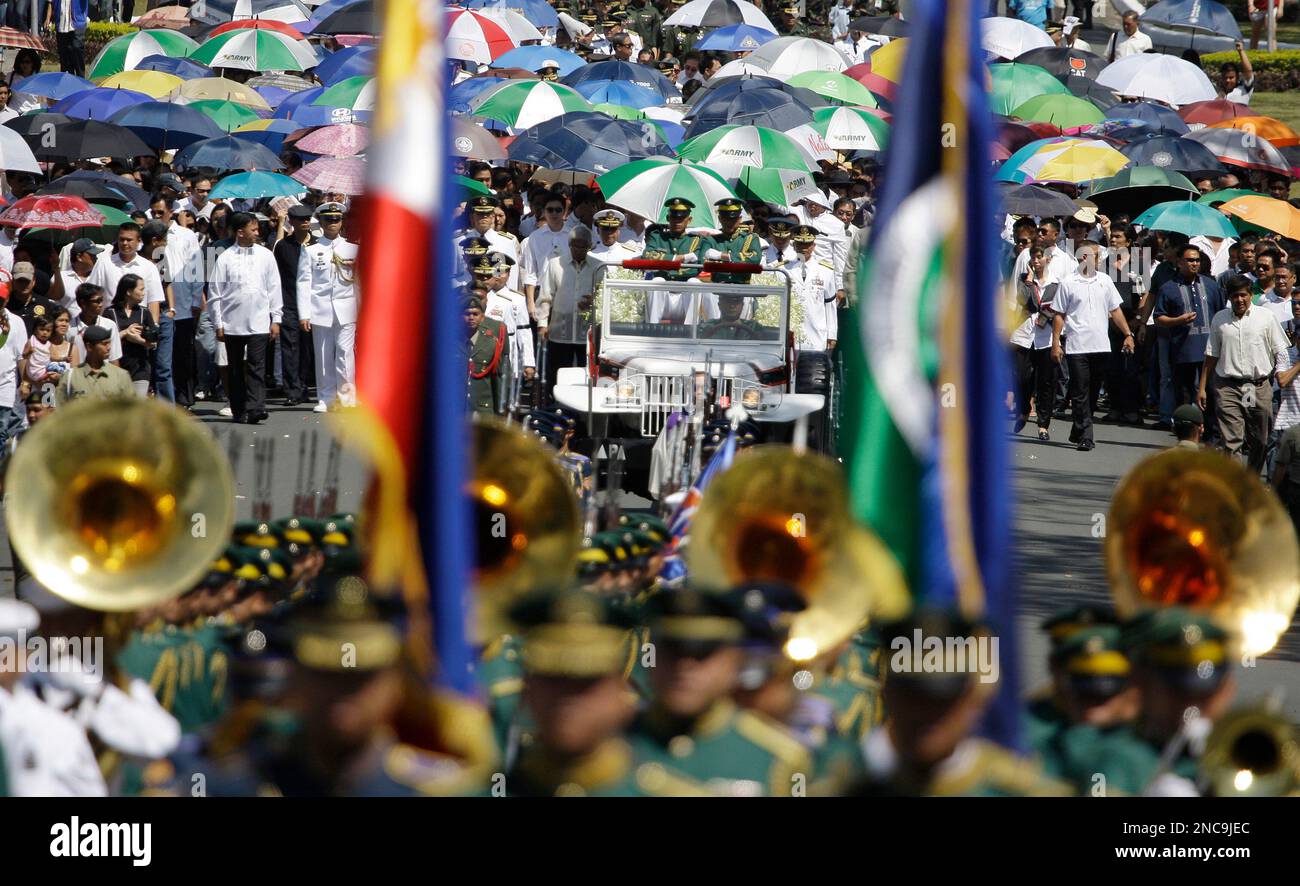 Family members, military and friends join the military parade for ...