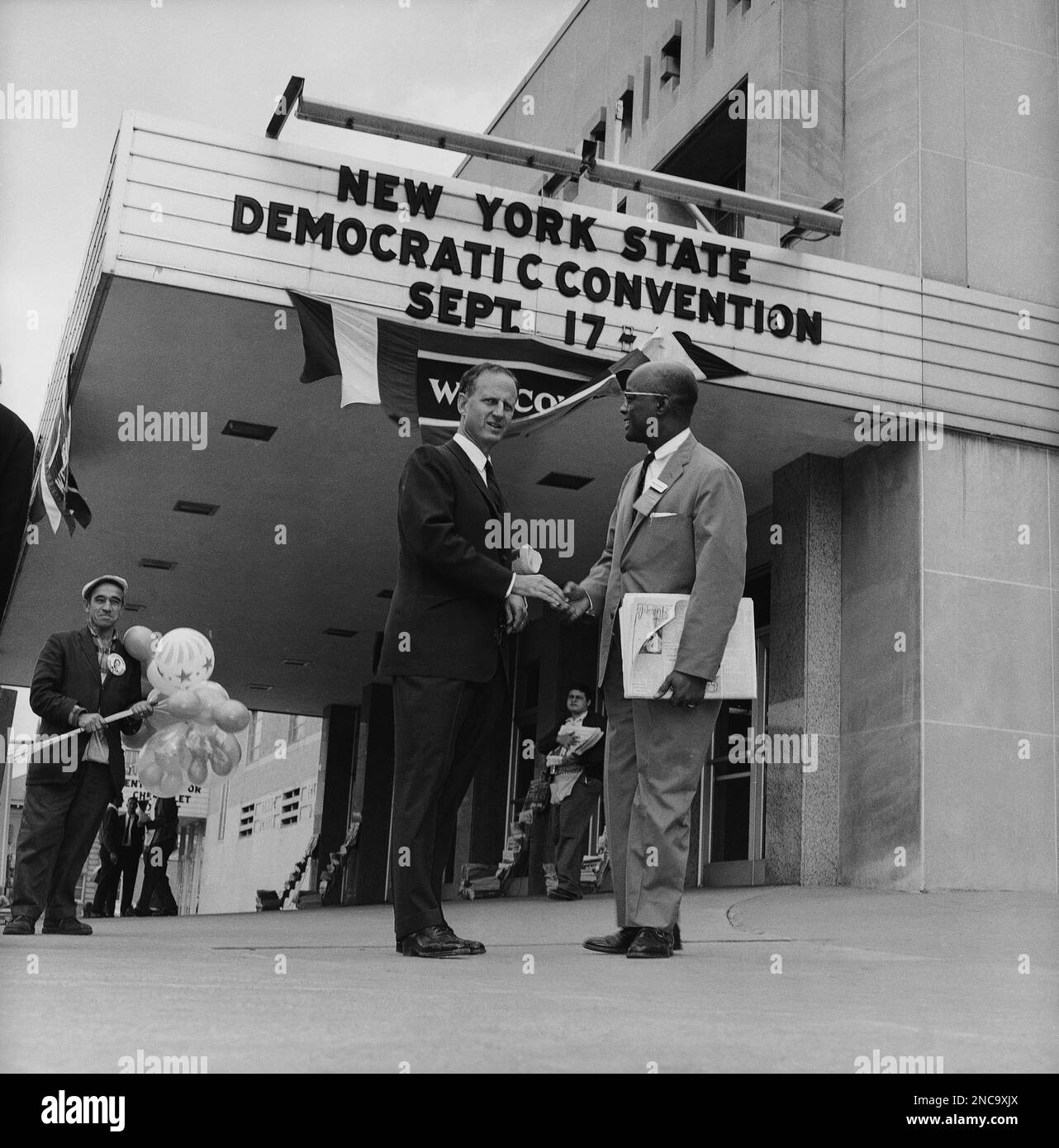 Democratic gubernatorial choice Robert M. Morgenthau, left, made a ...