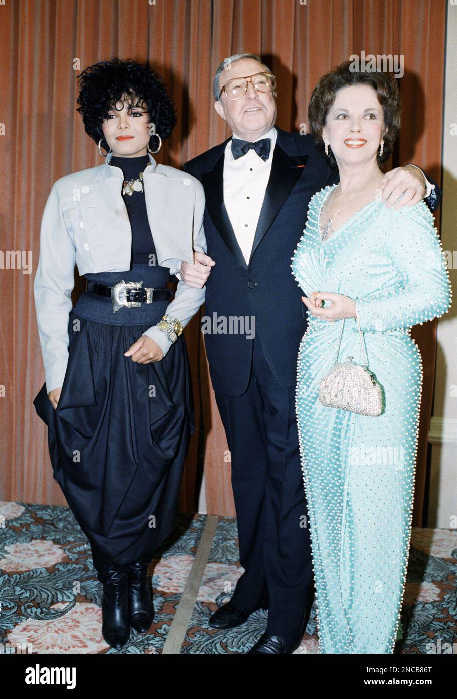 Left to right: Janet Jackson, Gene Kelly and Shirley Temple pose for ...