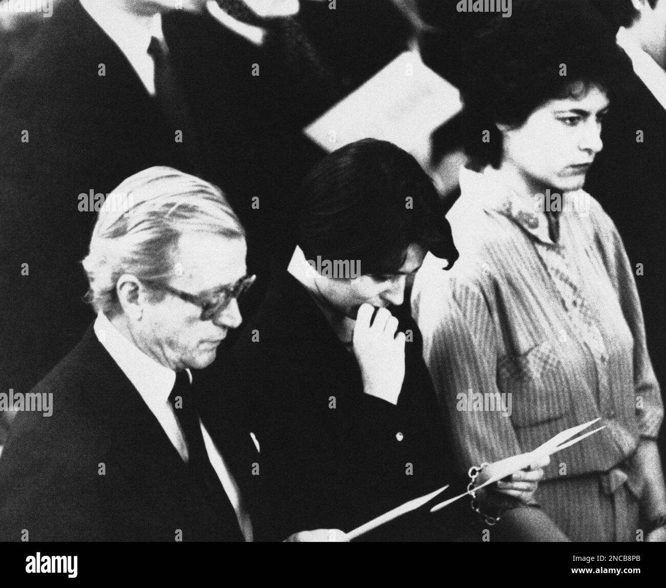 Ingrid (right) and Isabella Rossellini, twin daughters of film star Ingrid Bergman at Memorial ...