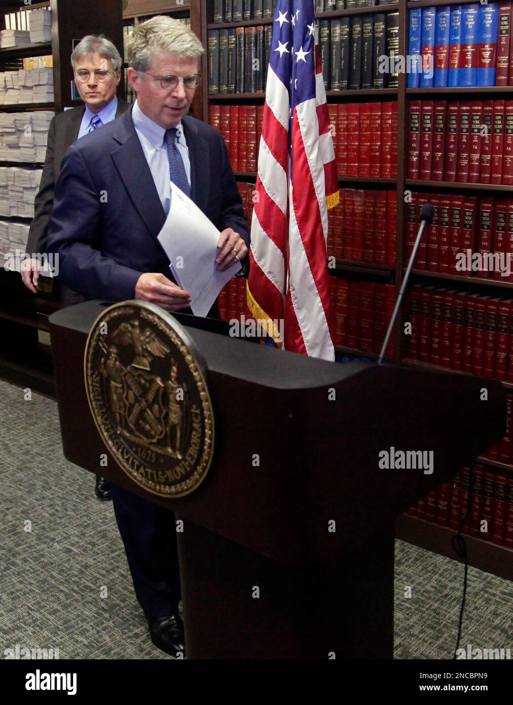 Manhattan District Attorney Cyrus Vance Jr.,, right, and NYPD Chief of ...
