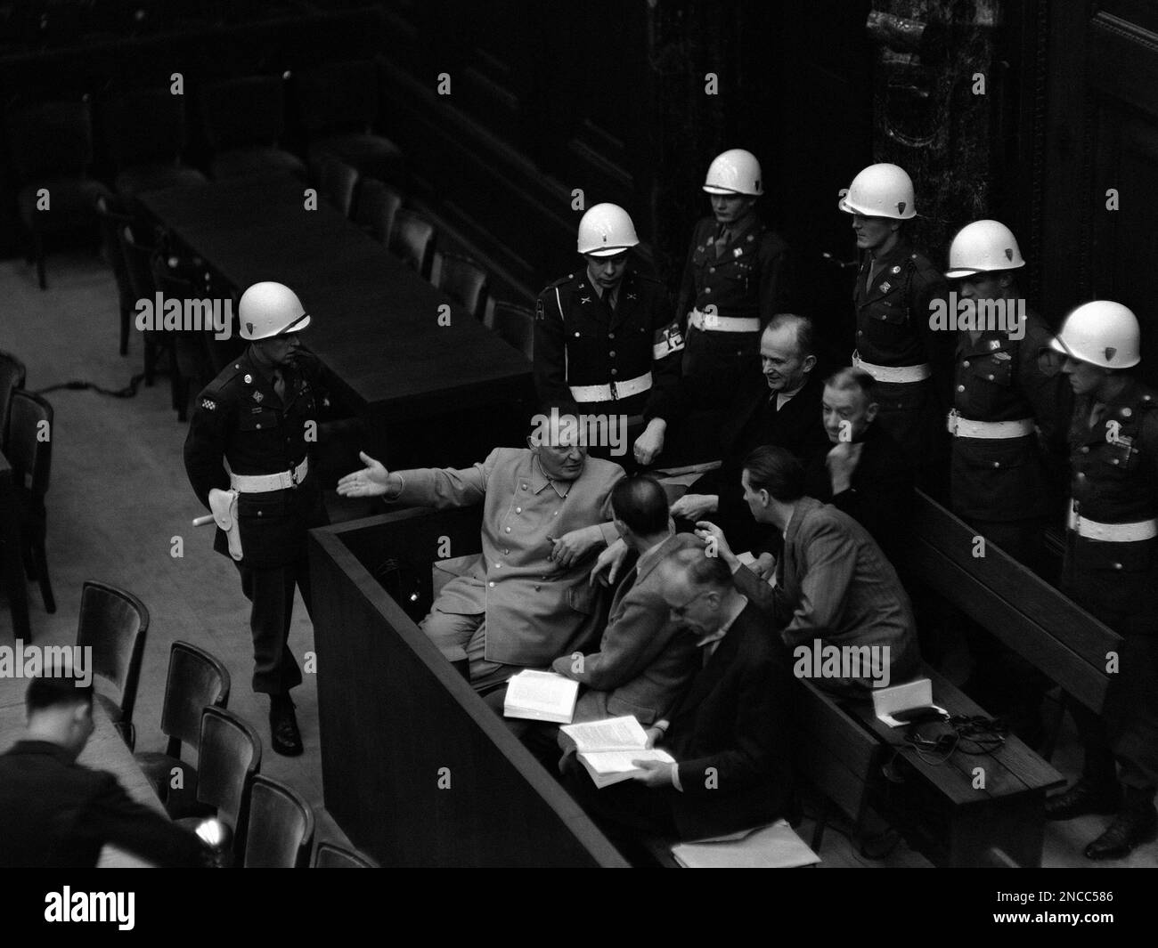 The trial of the twenty Nazi War Criminals was continued at the Palace ...