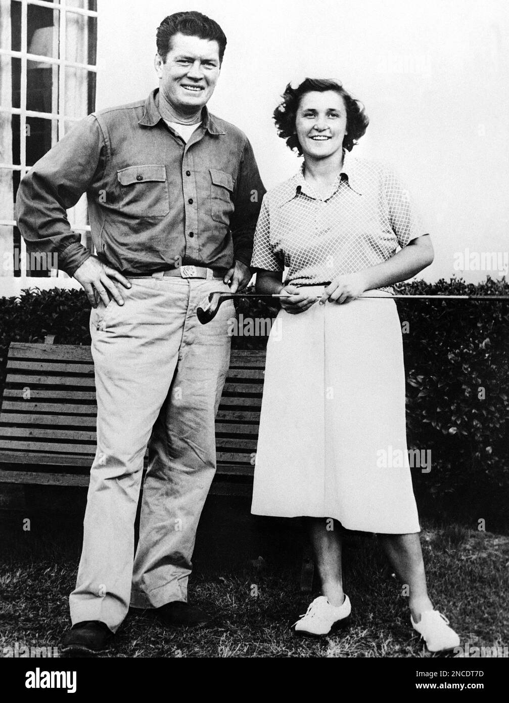 Gene Tunney, left, retired heavyweight boxing champion and Grace ...
