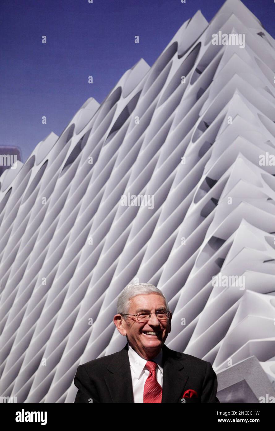 Billionaire Eli Broad during the unveiling of the Broad Art Foundation ...