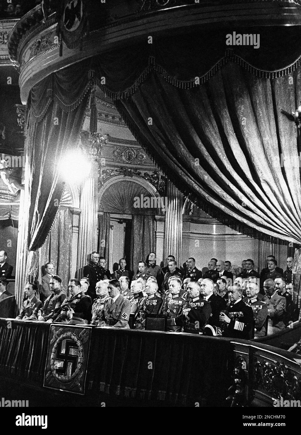 View of the main box at Berlin State Opera in undated file photo. From ...