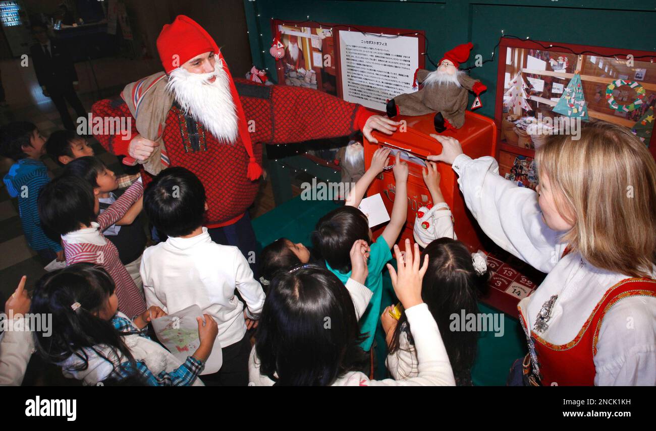 Norwegian Santa Claus, or St. Nicholas, known as "nisse," top left ...