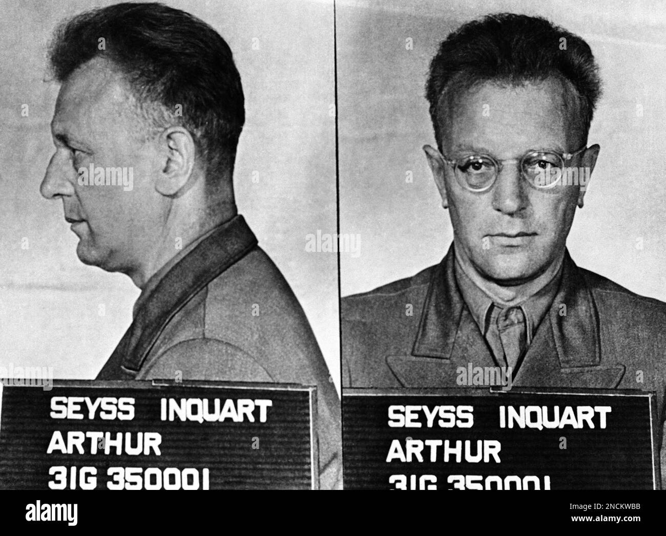 Official portrait of Austrian Quisling Arthur Seyss-Inquart shown Nov ...