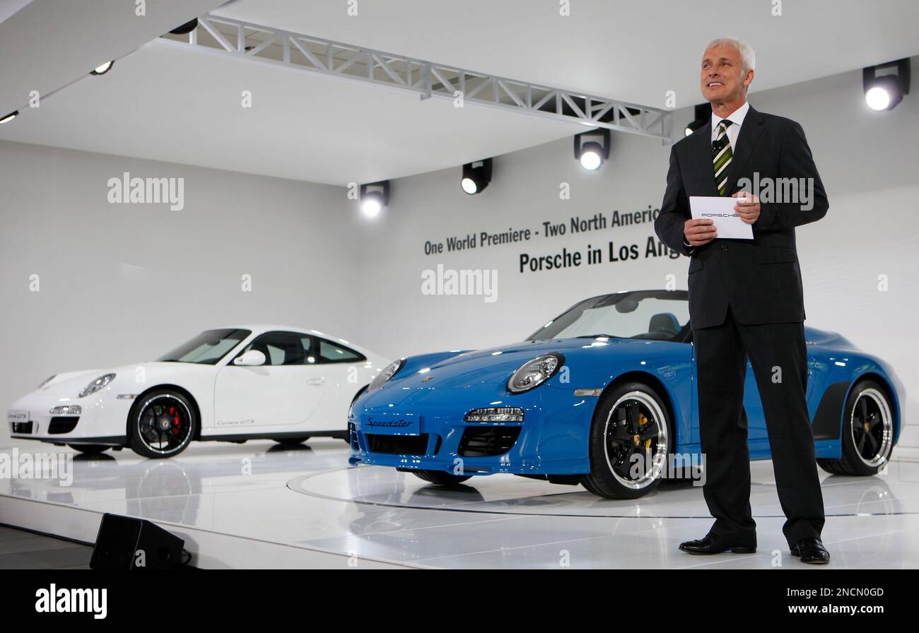 Matthias Muller, President and Chief Executive Officer of Porsche AG ...