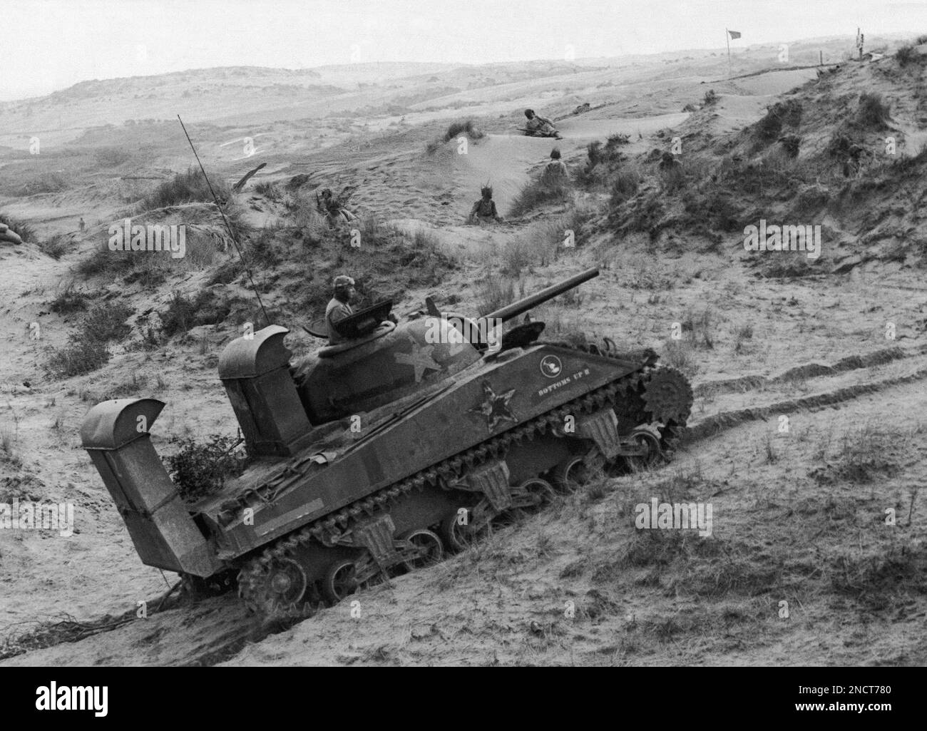 U.S. infantry, field-artillery, medium tanks, anti-tank platoons, flame ...