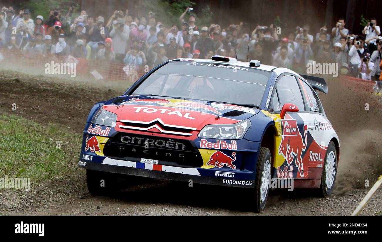 Championship leader Sebastien Loeb from France, with co-driver Daniel ...