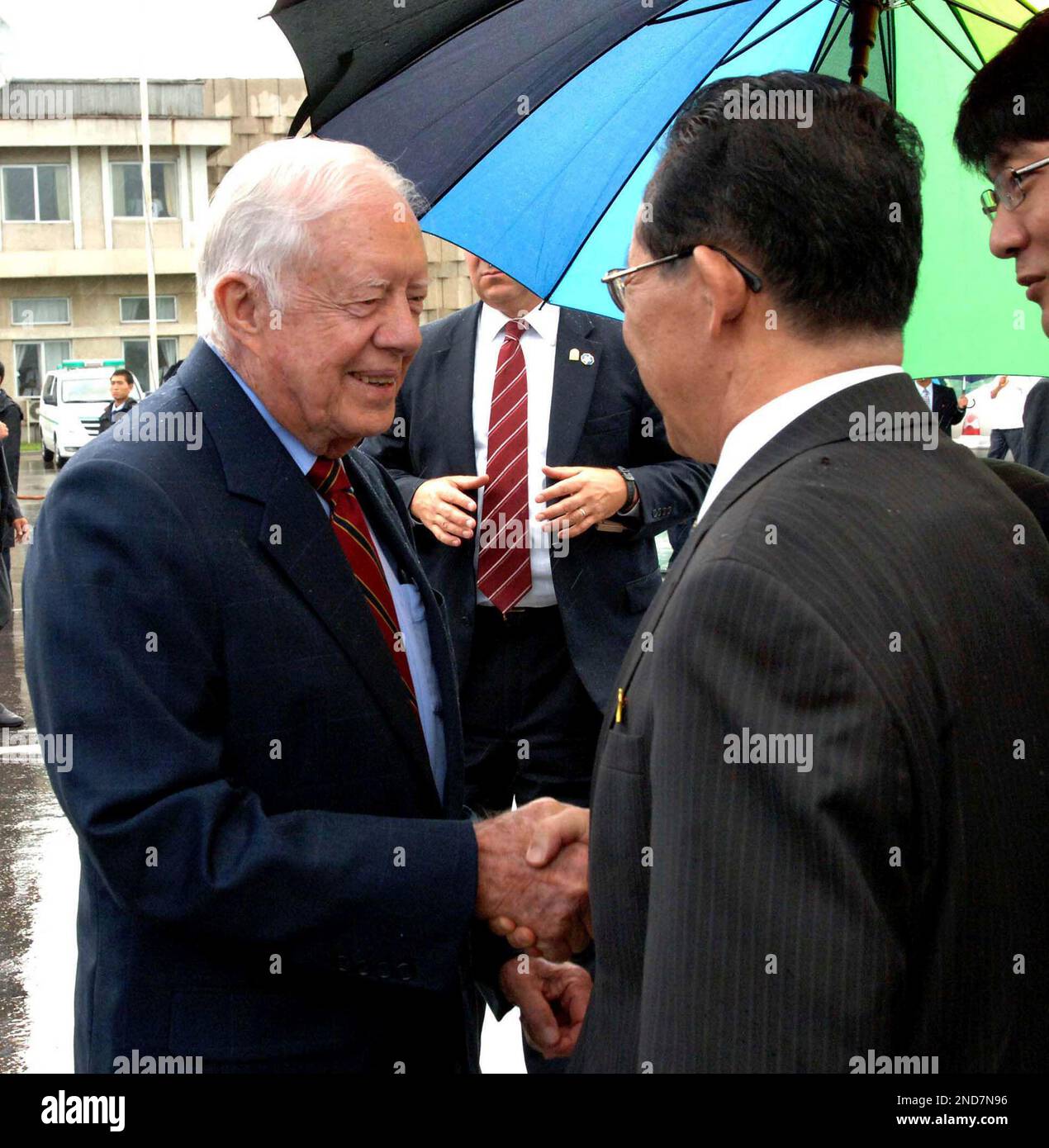 In this photo released by Korean Central News Agency via Korea News ...